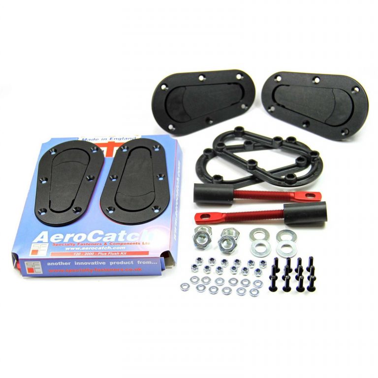 Aerocatch Plus Flush Bonnet Latch & Pin Kit - Autoware