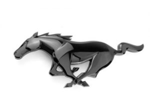Mustang Emblem Pony - Black - Autoware