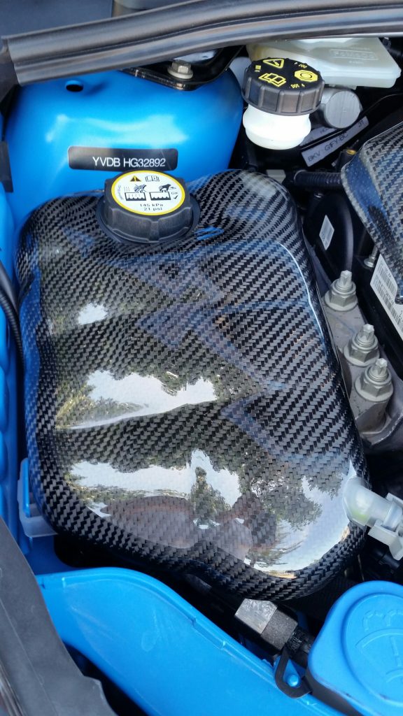 Carbon Fiber Coolant Tank Cover - Autoware