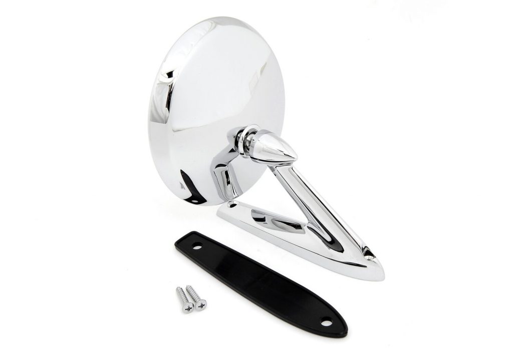 1965-66 Outside Mirror, Round - Autoware