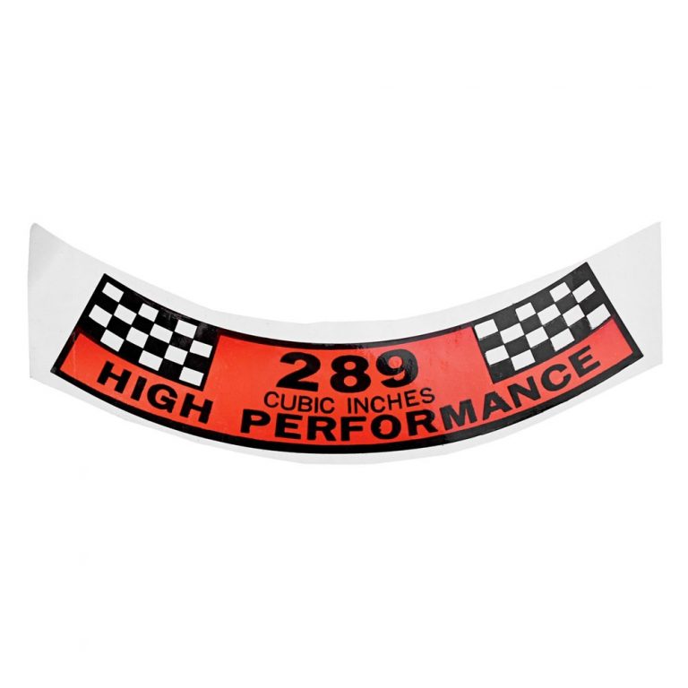 1965-67 289 High Performance Air Cleaner Decal - Autoware
