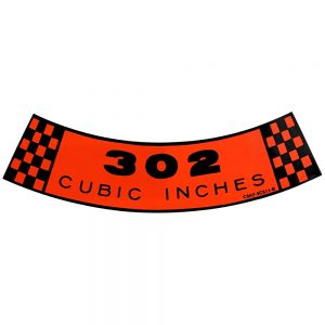 302 2V-Barrel Air Cleaner Decal - Autoware
