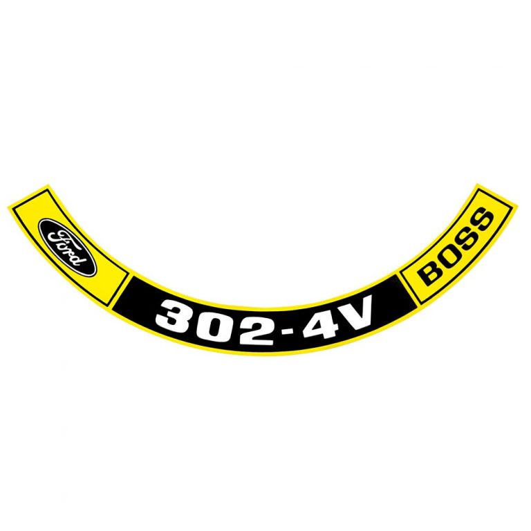 1969 Boss 302 Air Cleaner Decal - Autoware