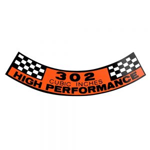302 Hi Performance Air Cleaner Decal - Autoware