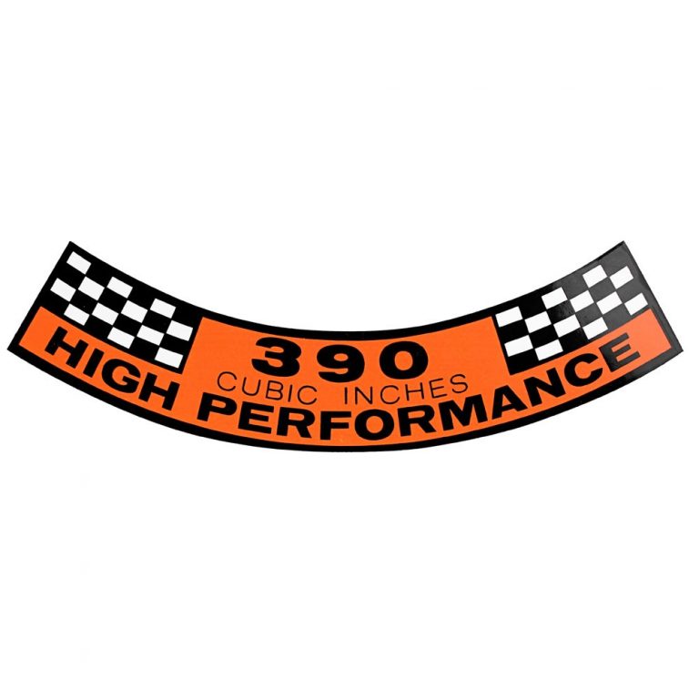 390 Hi Performance Air Cleaner Decal - Autoware