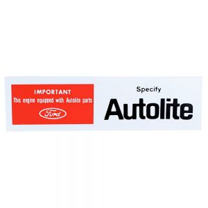 1968-72 Autolite Air Cleaner Decal - Autoware