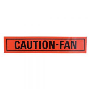 1968-79 CAUTION FAN DECAL - Autoware