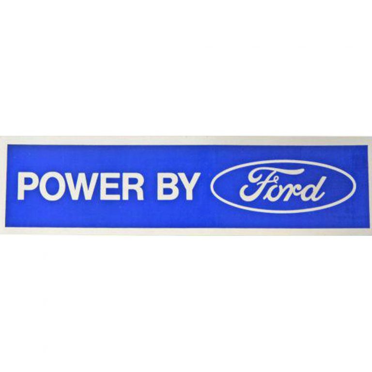 Powered By Ford Decal White - Autoware