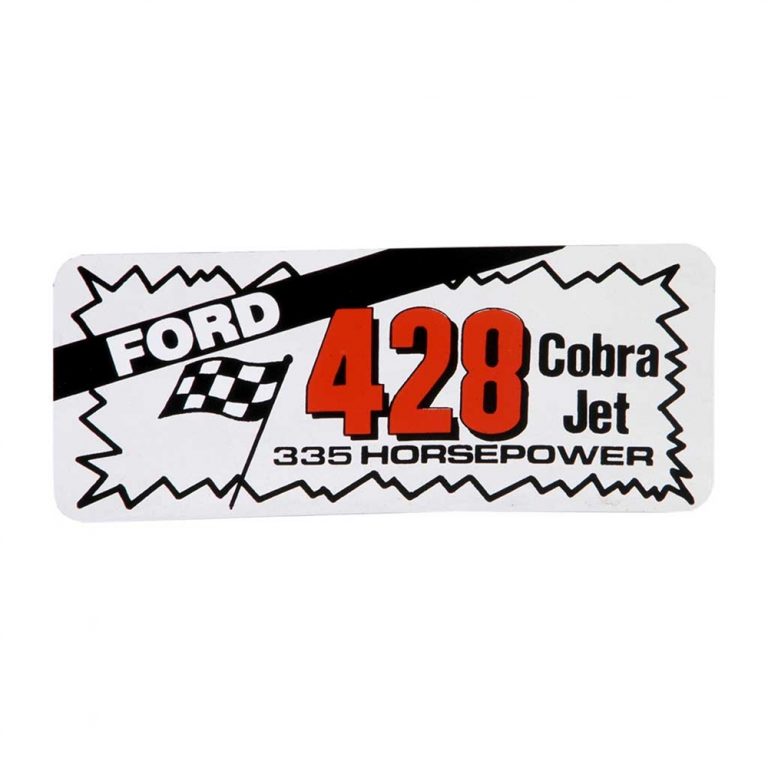 Air Cleaner Decal 428 Cobra Jet 335 HP - Autoware