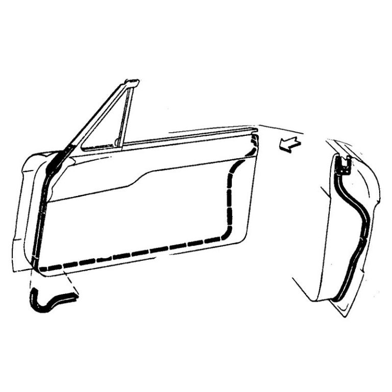 1963-65 Door Seals, 2 Door Hardtop - Autoware