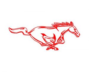 Running Horse Decal Red RH - Autoware