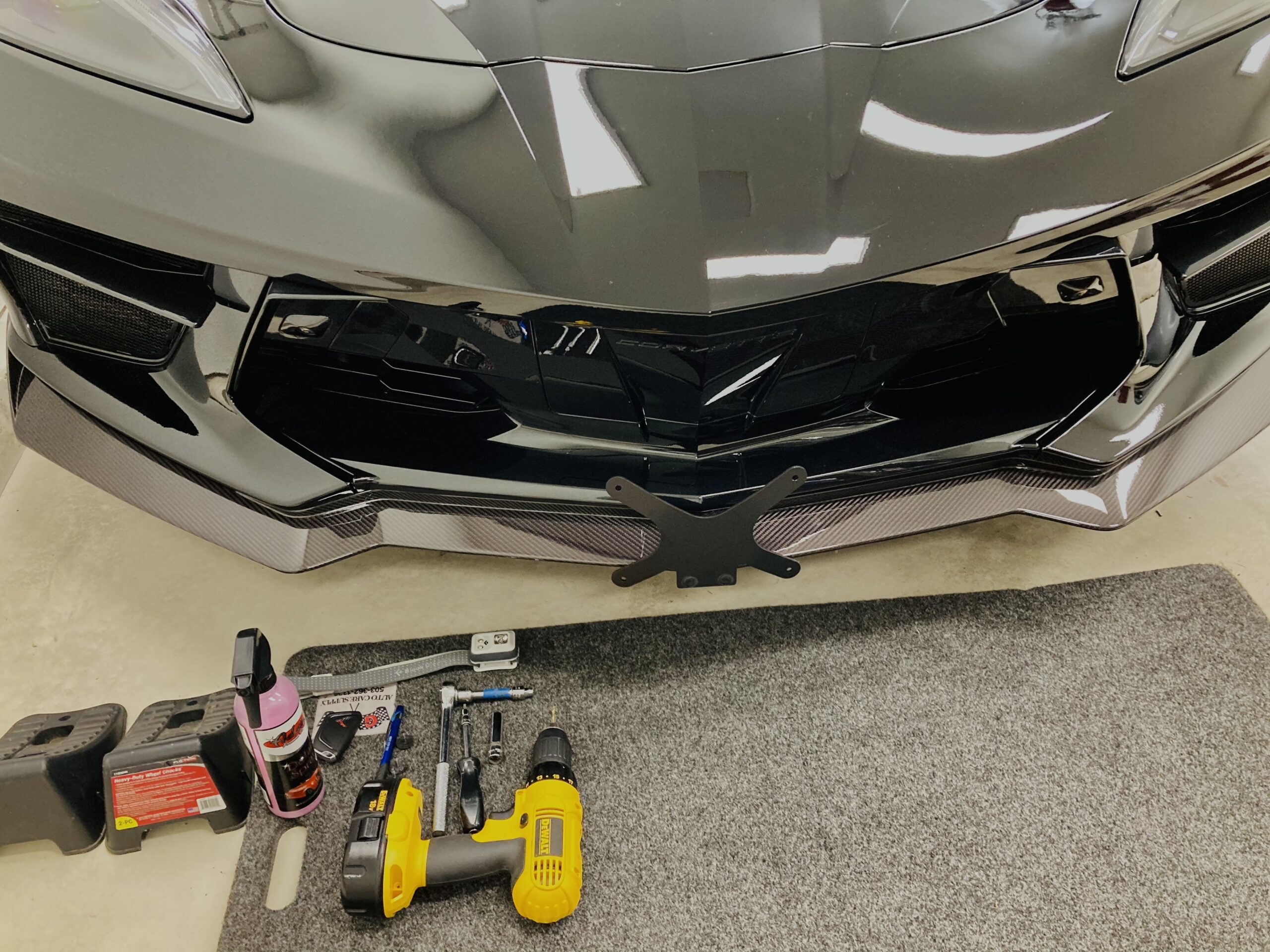 STO N SHO Plate Bracket C8 Corvette - Autoware