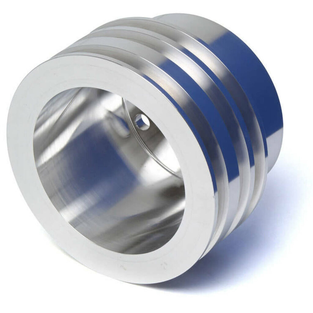 Aluminium Crankshaft Pulley, 3 Bolt, 3 Groove - Autoware