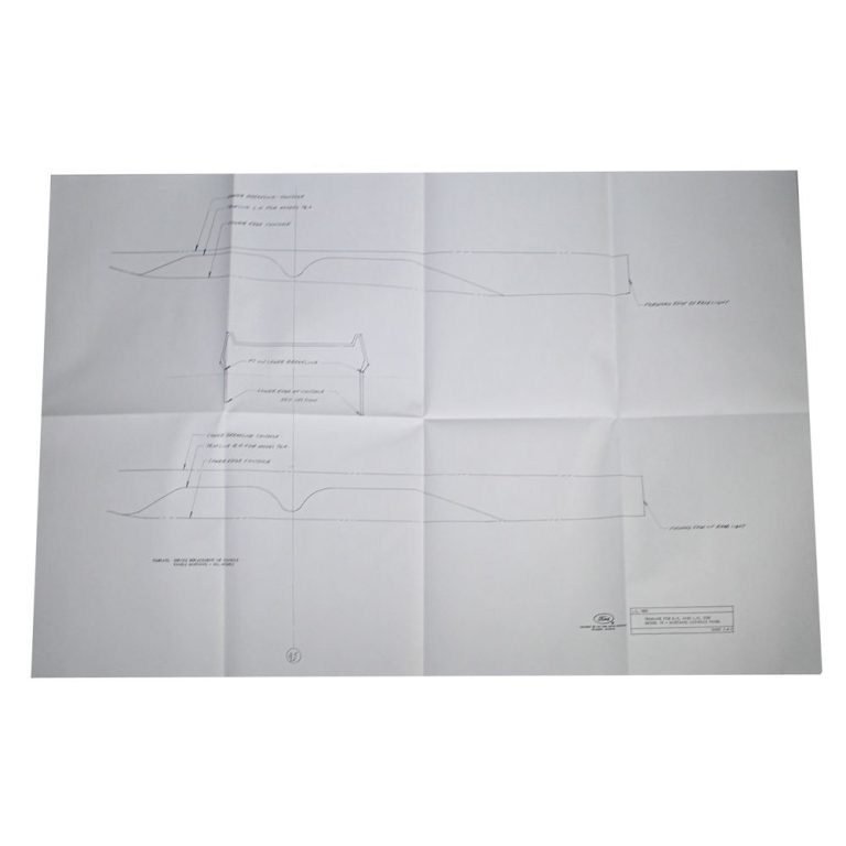 1965-66 Convertible Console Cutting Template - Autoware 1