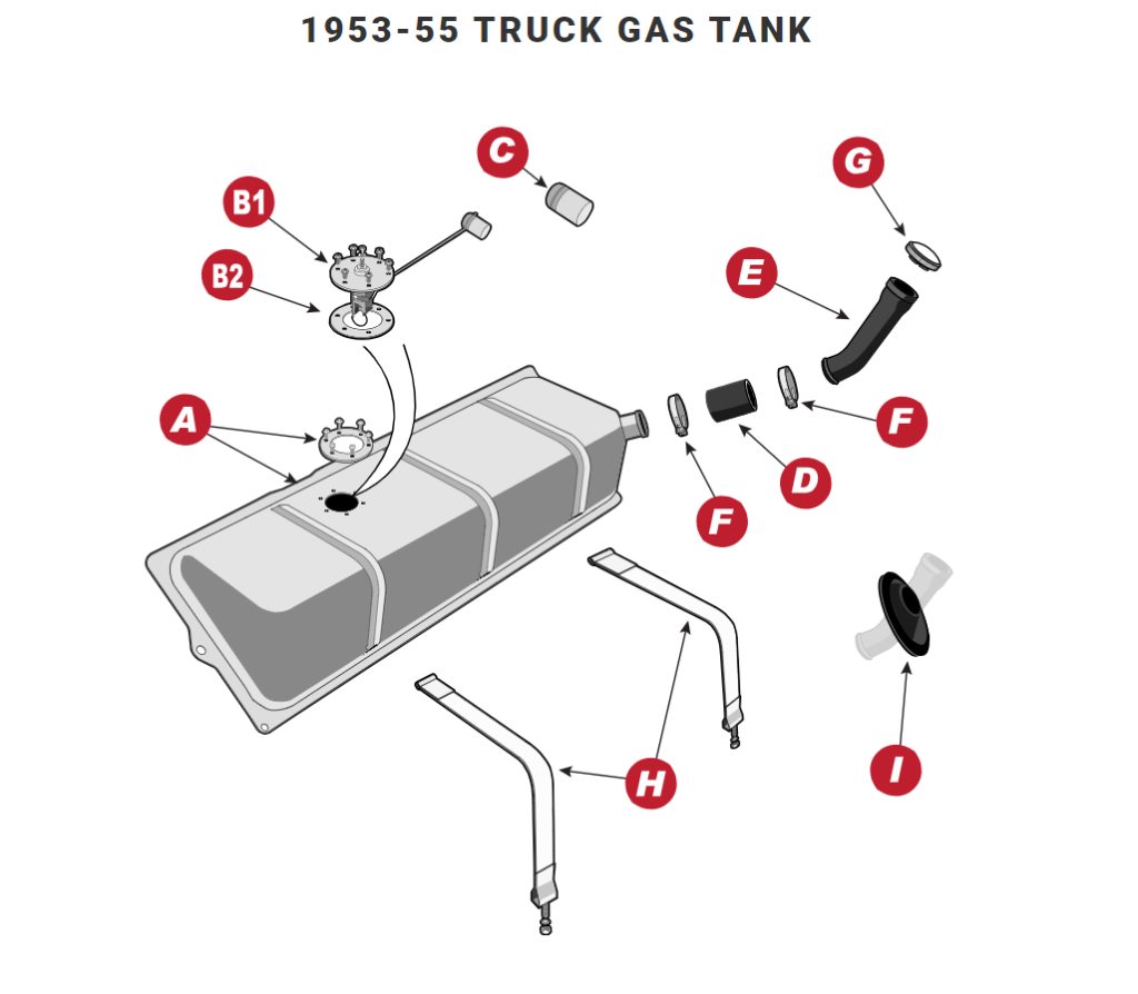 1937-72 Gas Neck Hose Gas Tank Filler Neck Connection Hose - Autoware